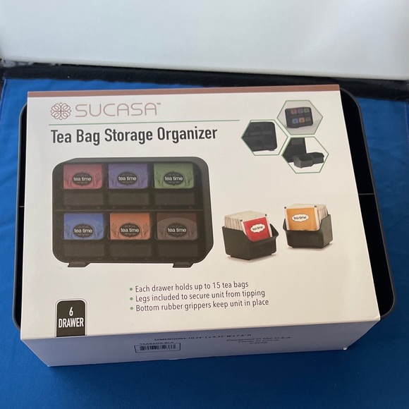 Storage & Organization | 6 Drawer Tea Bag Holder Organizer Container ...